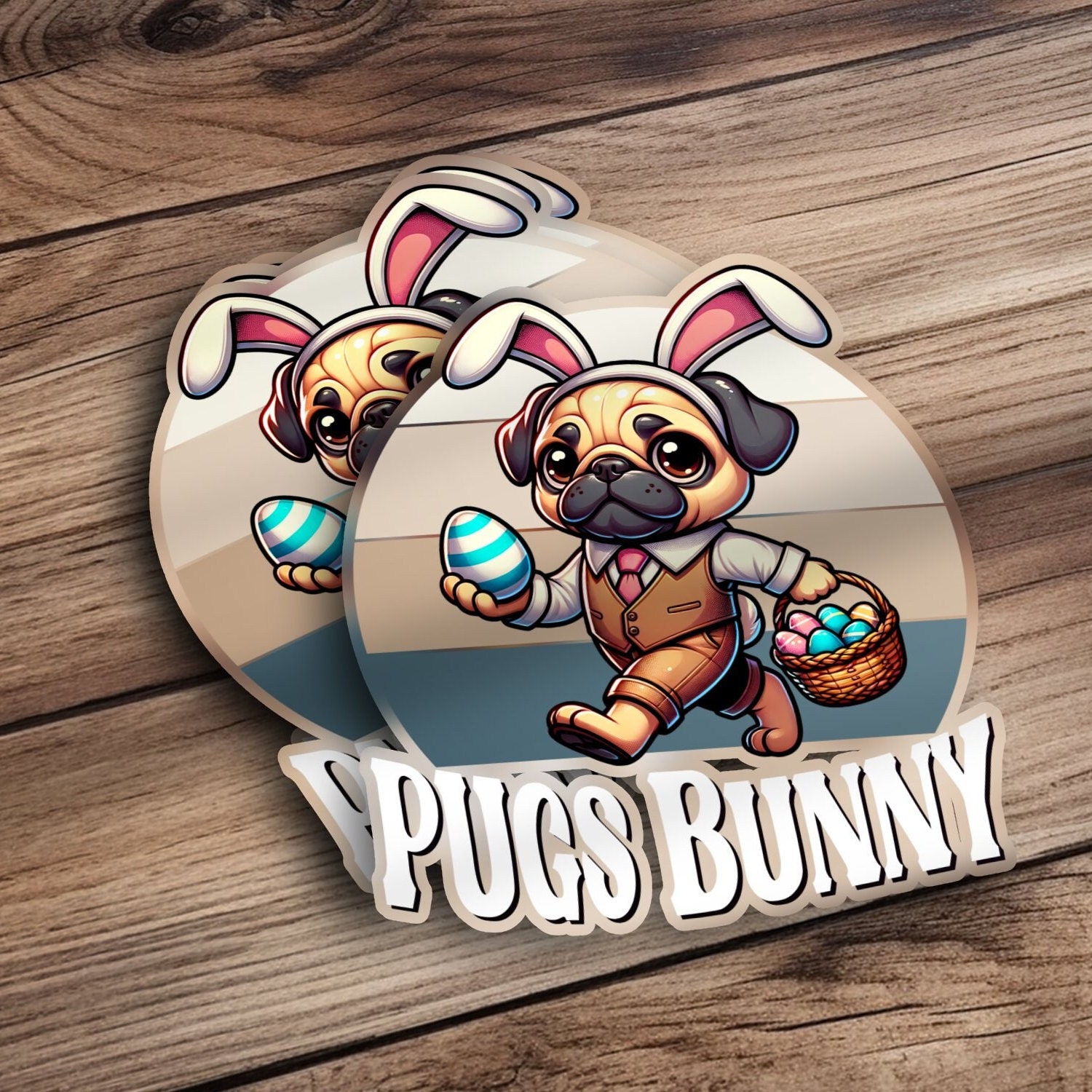 Pugs Bunny Easter Png, Pug Mom Svg Gift, Pug Dad Svg Gift, Dog With ...