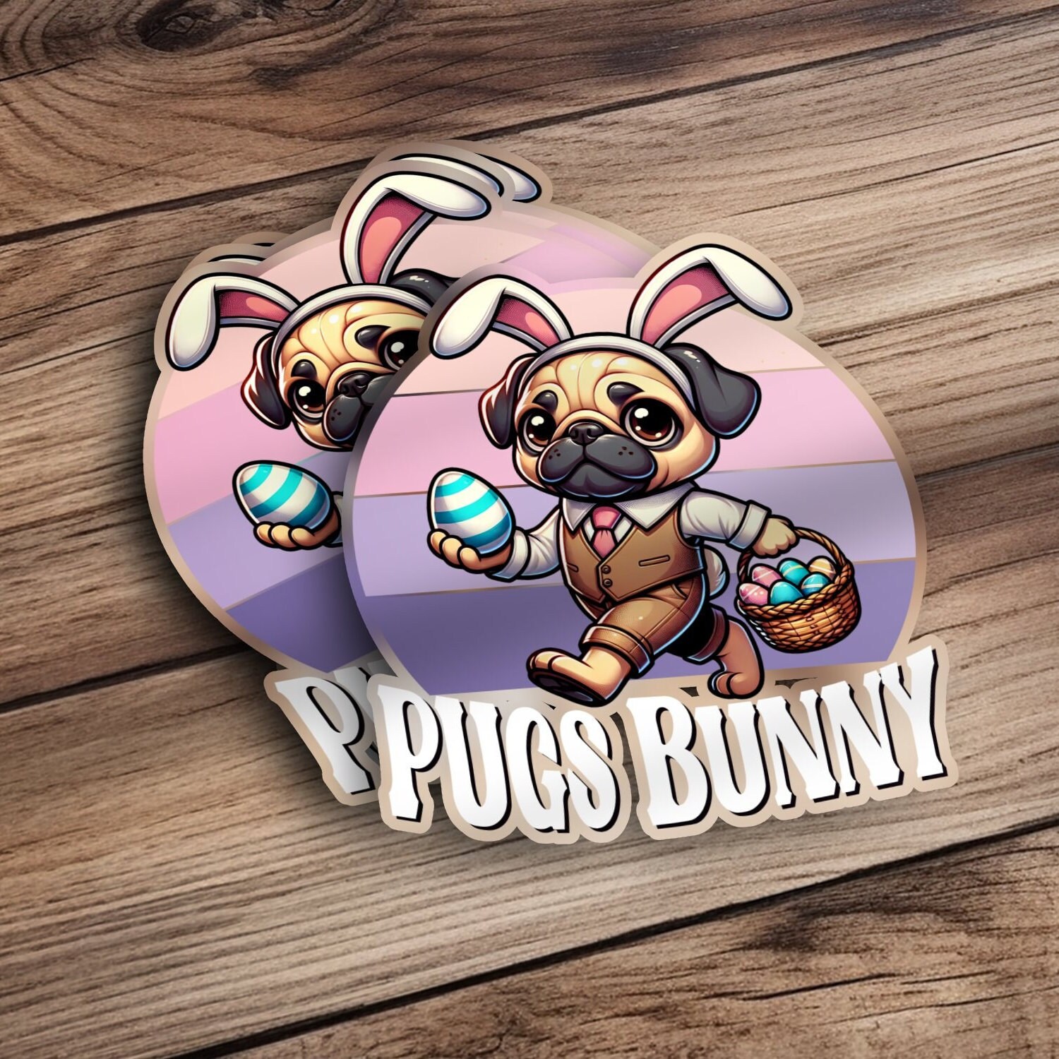 Pugs Bunny Easter Png, Pug Mom Svg Gift, Pug Dad Svg Gift, Dog With ...