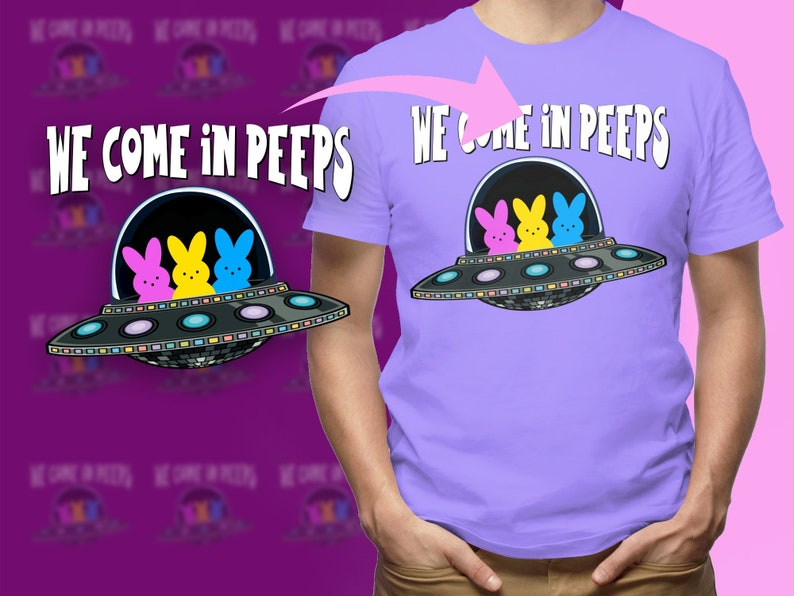 Peeps in Flying Sauce, Easter Gift for Boys, Peeps Svg, Peeps Png ...
