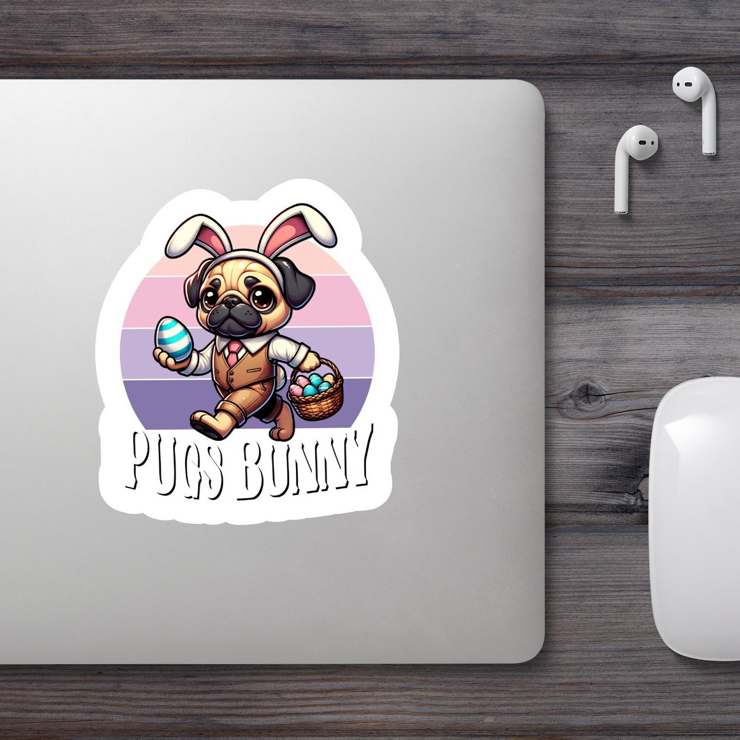 Pugs Bunny Easter Png, Pug Mom Svg Gift, Pug Dad Svg Gift, Dog With ...