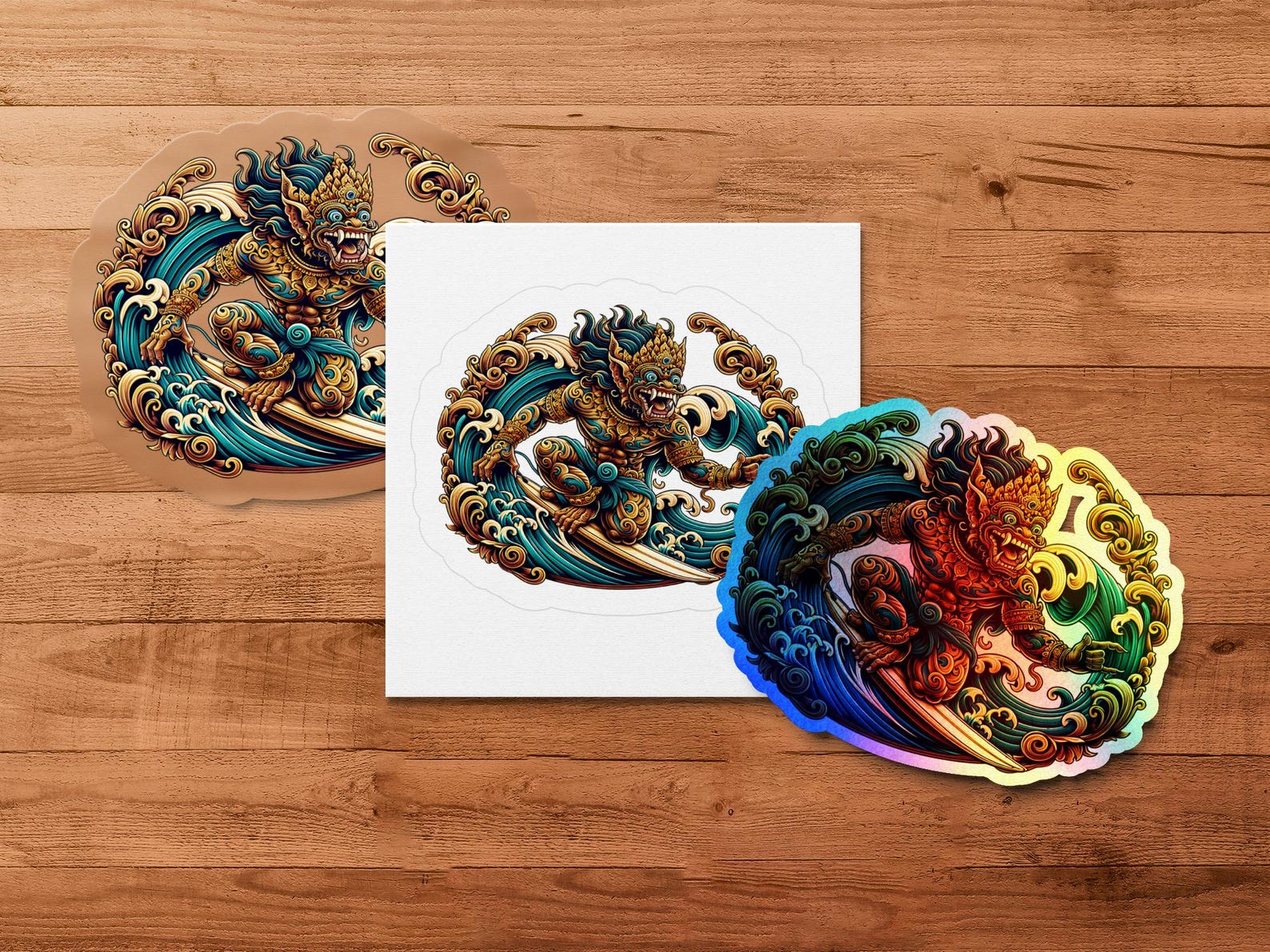 Balinese Barong Demon on Surfboard Png, 300 Dpi Digital Download ...