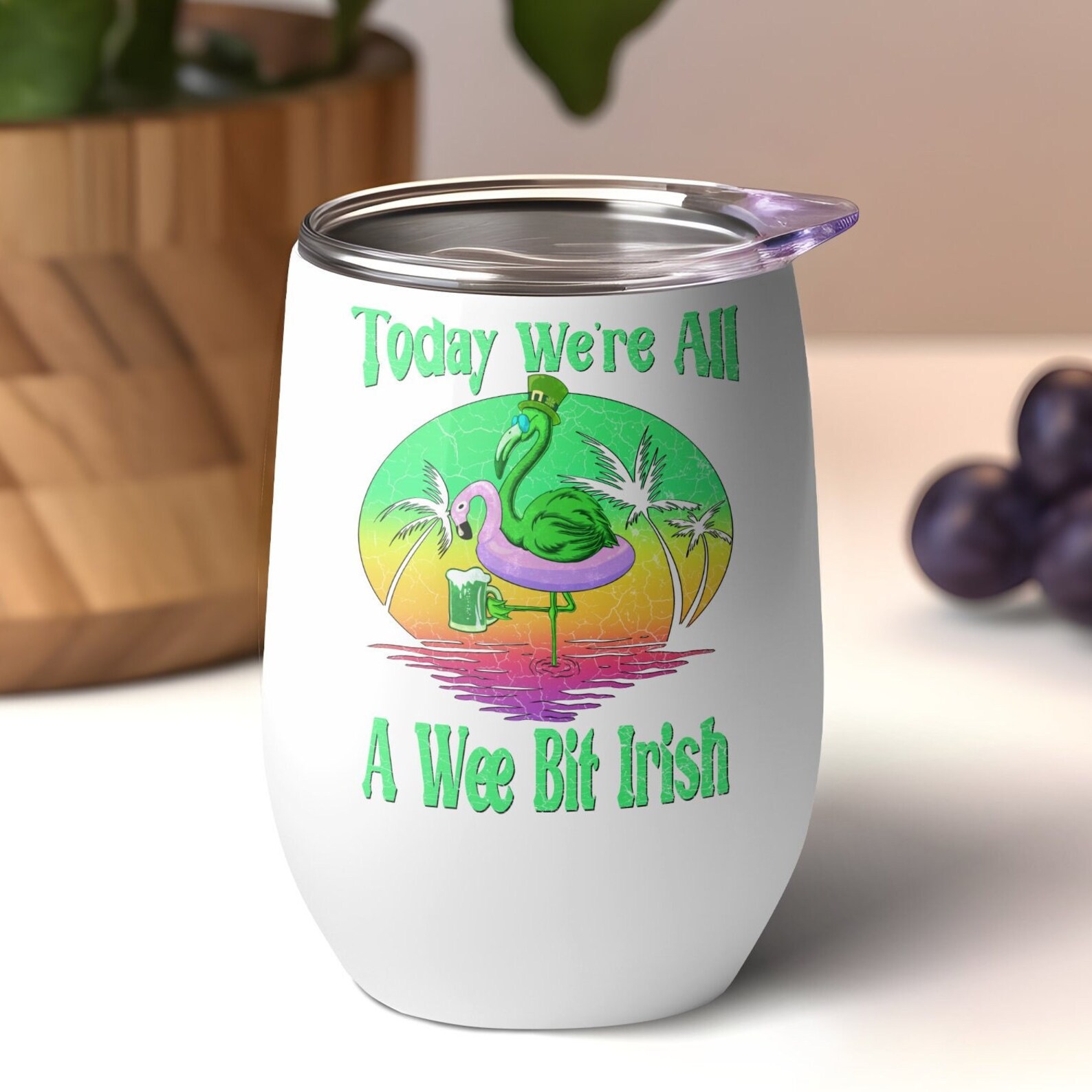 St. Patrick's Day Flamingo Svg Flamingo Clipart, Leprechaun Flamingo ...