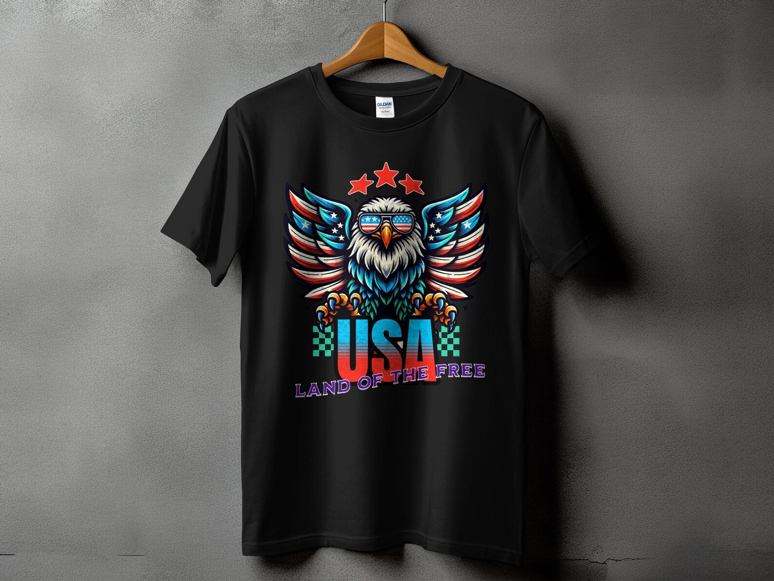 Eagle With American Flag Svg, USA Patriotic Eagle Svg, Grunge Eagle Svg ...