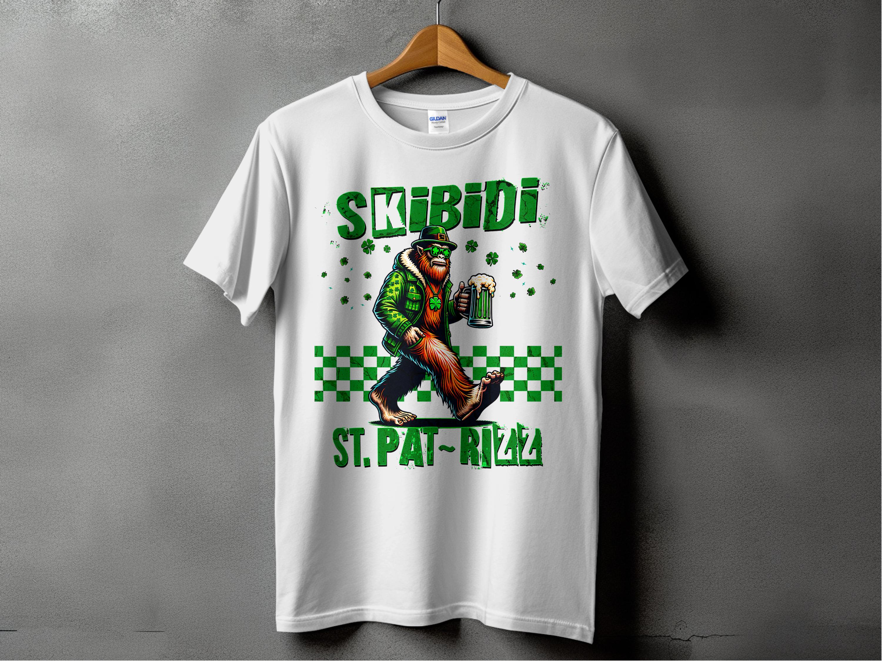 St Patricks Day Skibidi Png, Funny Leprechaun Bigfoot Rizzler Svg, Beer ...