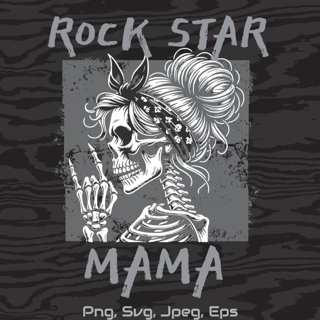 Rock Star Mama Png, Funny Sarcastic Mom Png Svg, Cool Moms Club Png ...