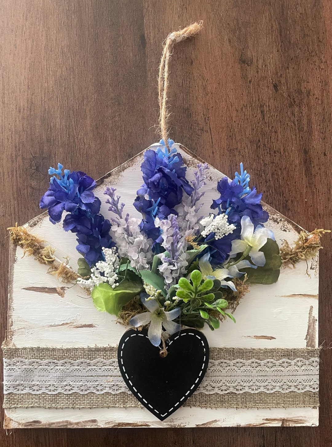 Rustic Floral Wooden Decor - Etsy