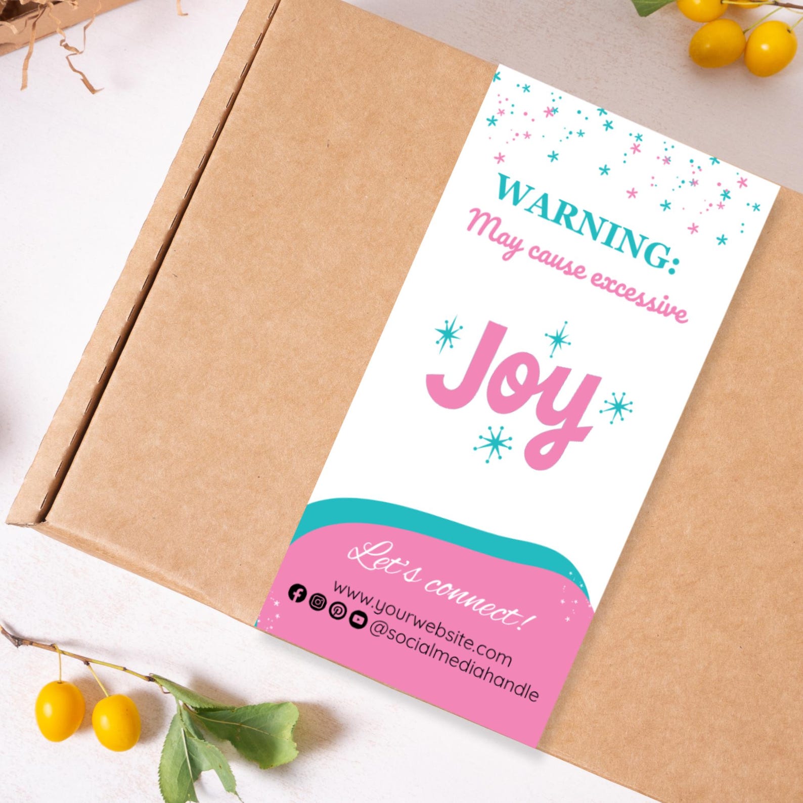 Editable Box Label Canva Template, Printable Shipping Parcel Sticker ...