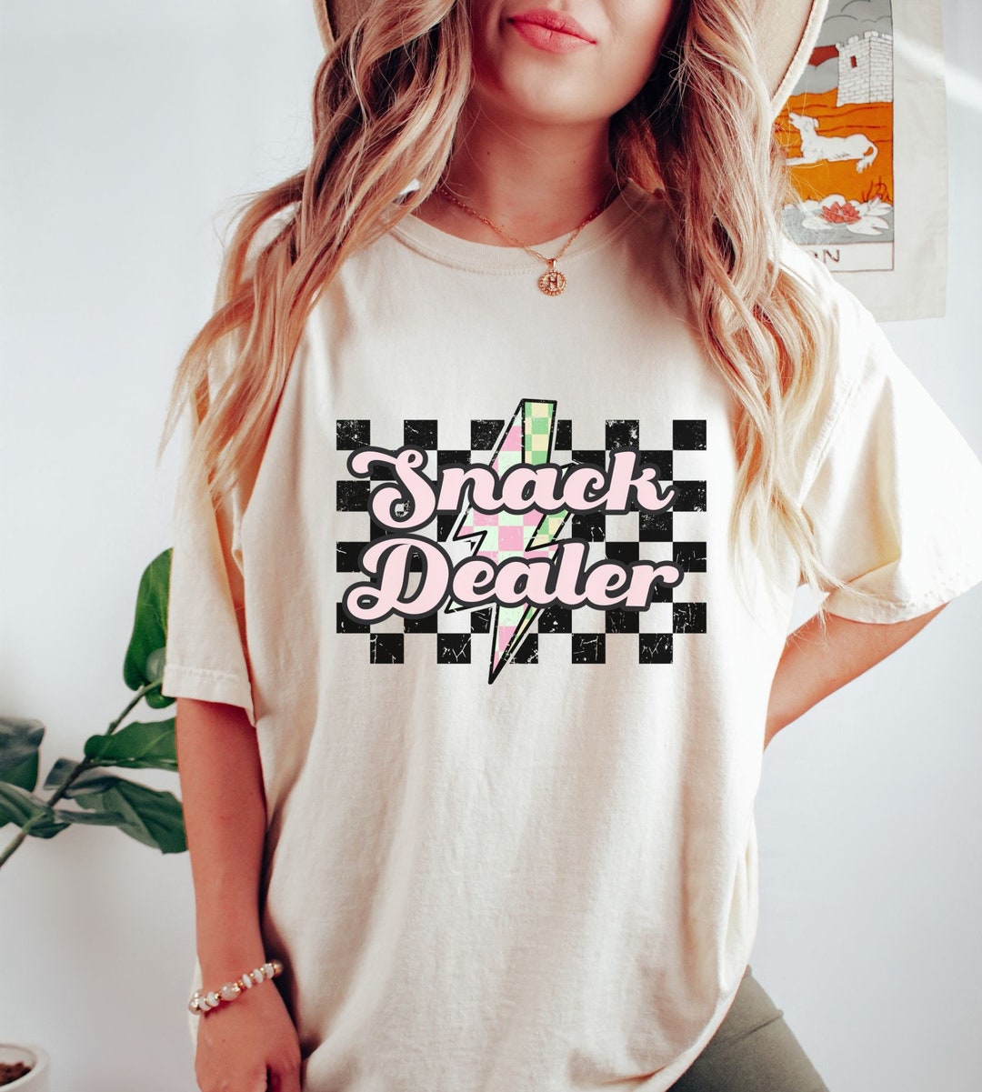 Snack Dealer Shirt Comfort Colors Mom Shirt Funny Mom Shirt Retro Mom ...