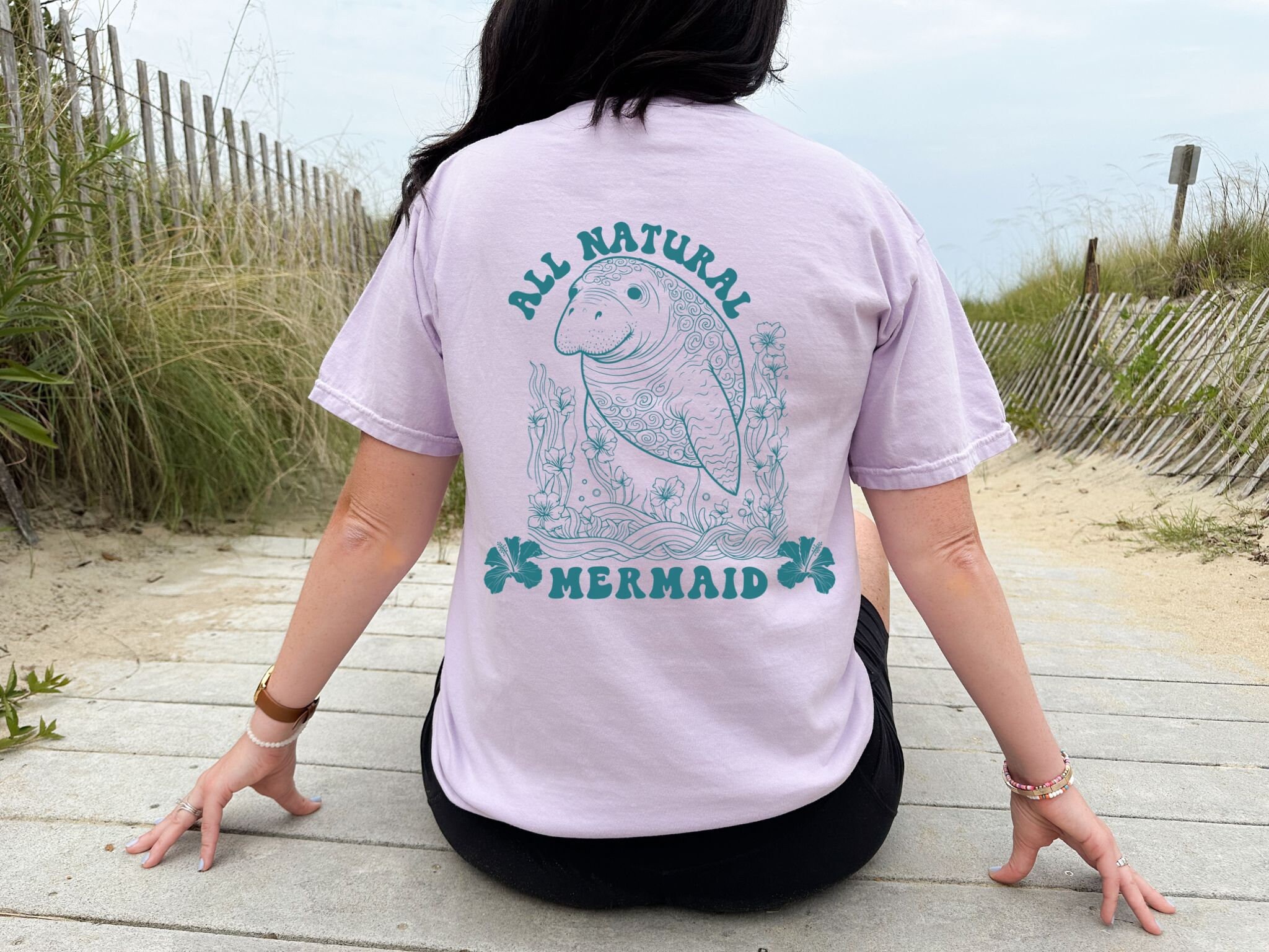 Manatee Shirt, Ocean Inspired Style, Coconut Girl, Hibiscus Tshirt ...