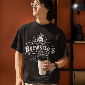 Unisex Oversized Brewster's the Roost Cafe Shirt, Trendy Gaming Gift ...