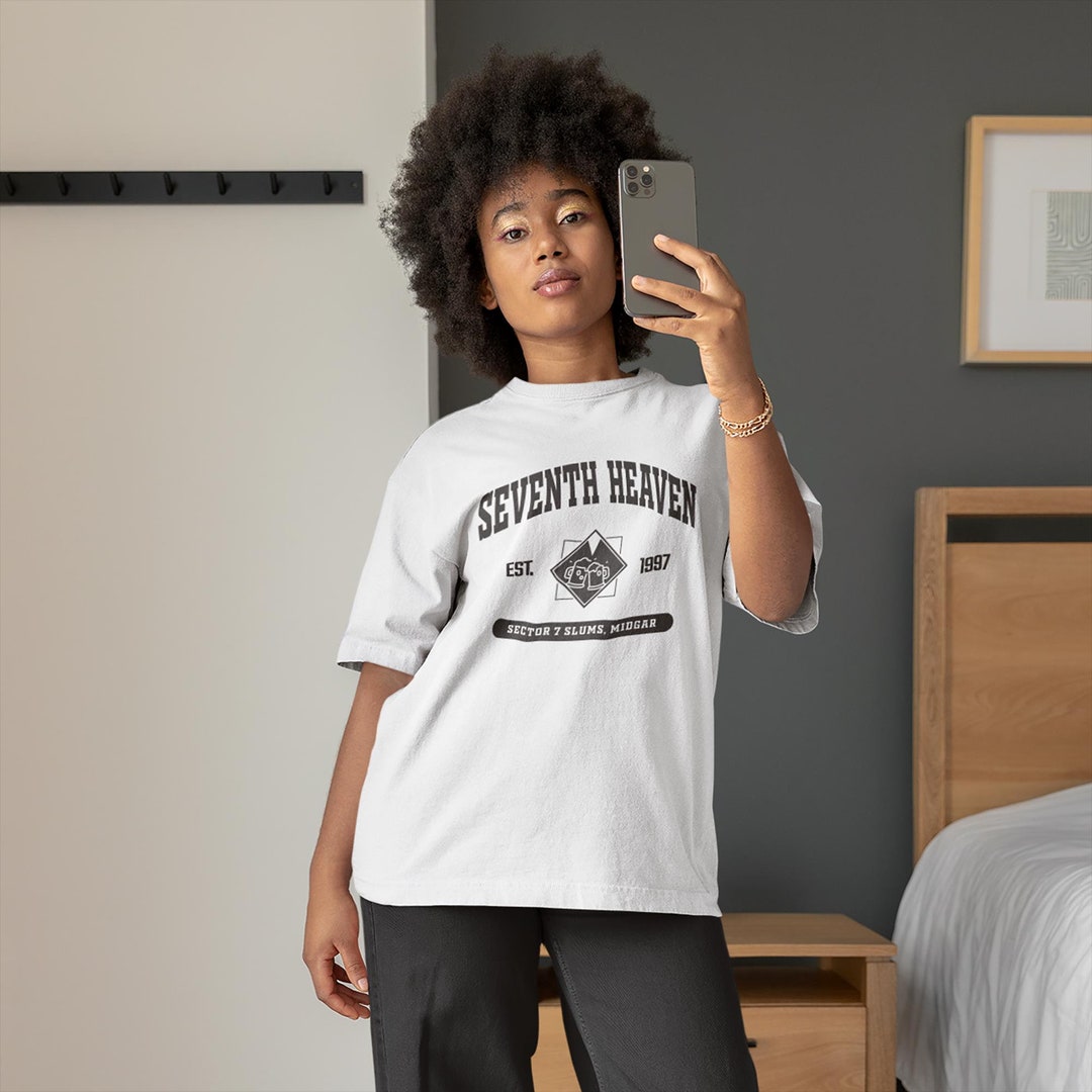 Final Fantasy VII Oversized Seventh Heaven Tshirt Trendy Gaming Gift ...