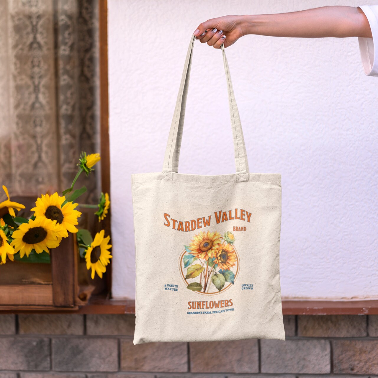 Stardew Valley Tote Bag Sunflower Tote Trendy Gift for Cozy Gamer Vibes ...