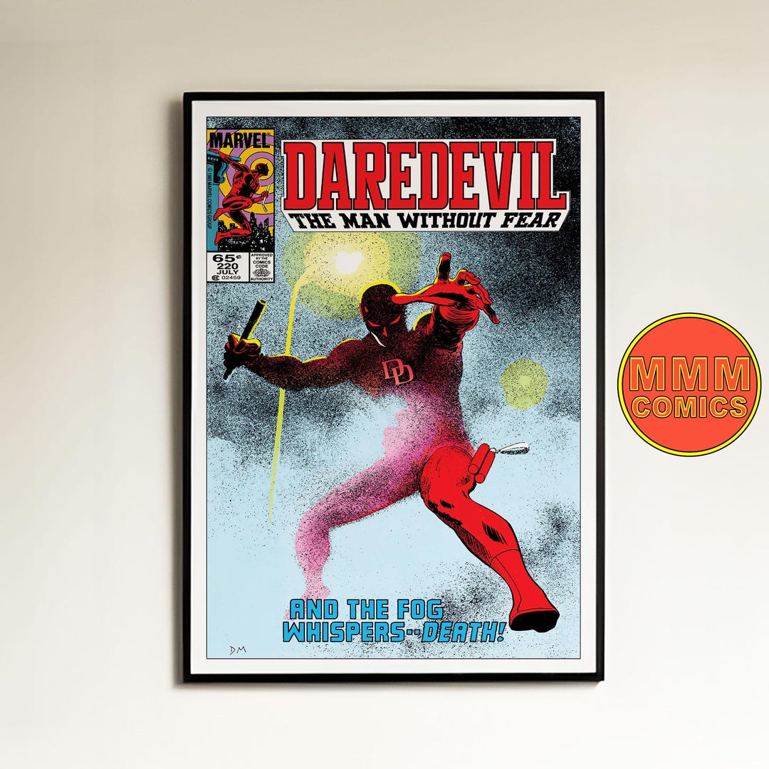 Daredevil #220 Wall Art | Digital Download | Marvel Comic Cover ...