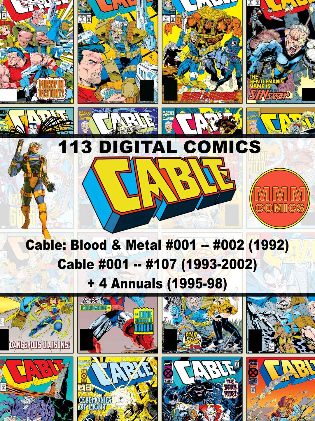 Cable Digital Comics Marvel PDF & CBR Superheroes Vintage Retro ...