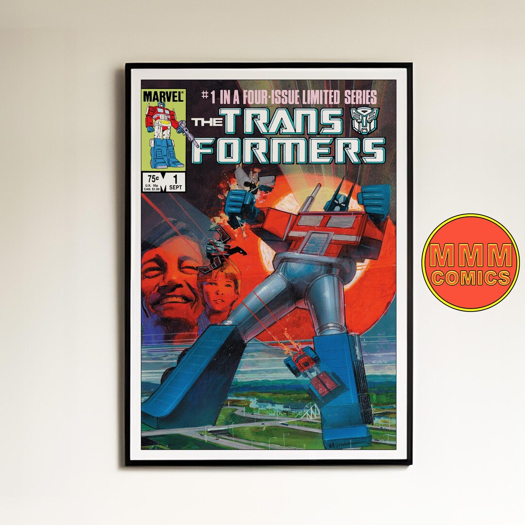 Transformers #1 Wall Art | Digital Download | Marvel Comic Cover ...