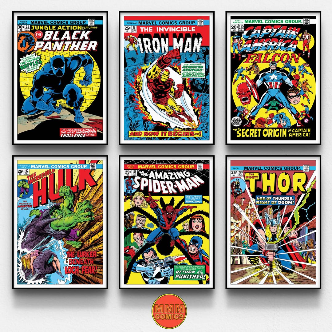 Marvel Legends Mid '70s Wall Art | Digital Download | Comic Cover X 6 ...
