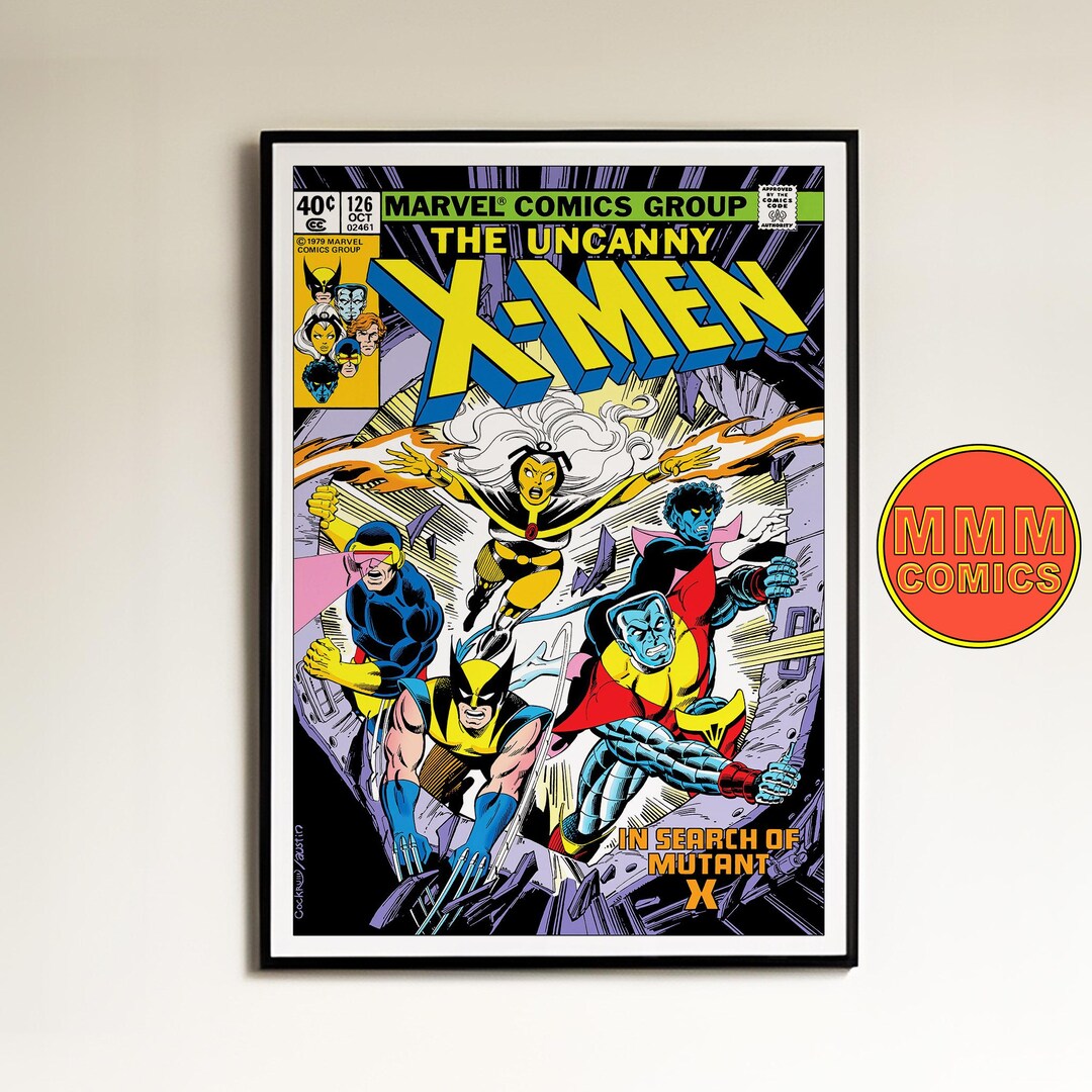 X-men #126 Wall Art | Digital Download | Marvel Comic Cover | Vintage ...