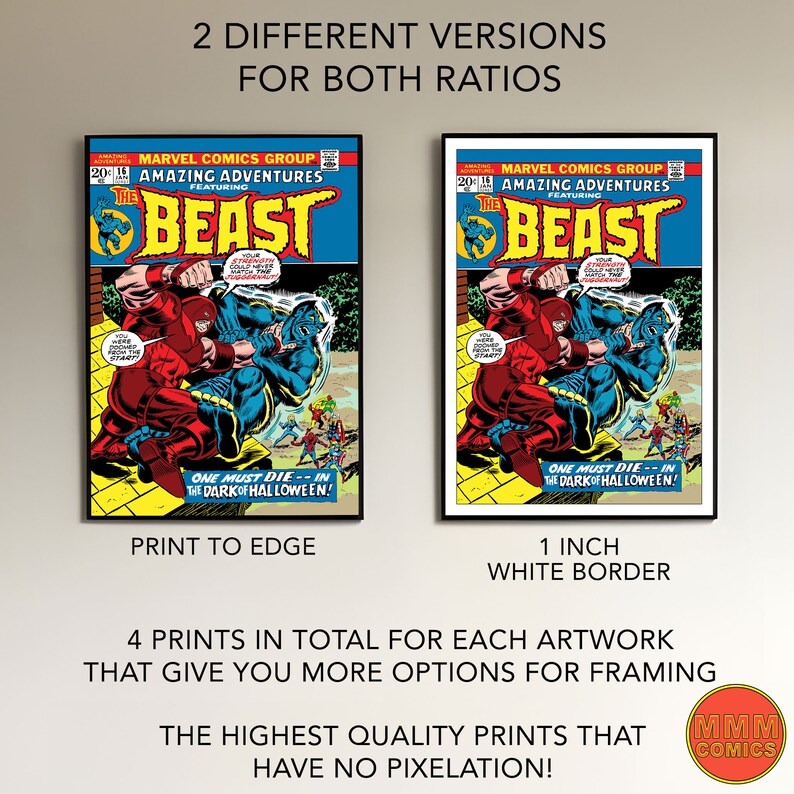 Beast Wall Art Marvel | Digital Download | Marvel | Juggernaut | X-men ...