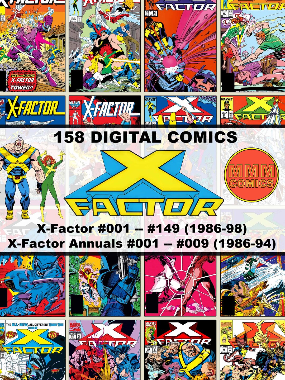 X-factor Digital Comics Marvel PDF & CBR Vintage Retro Collectable ...