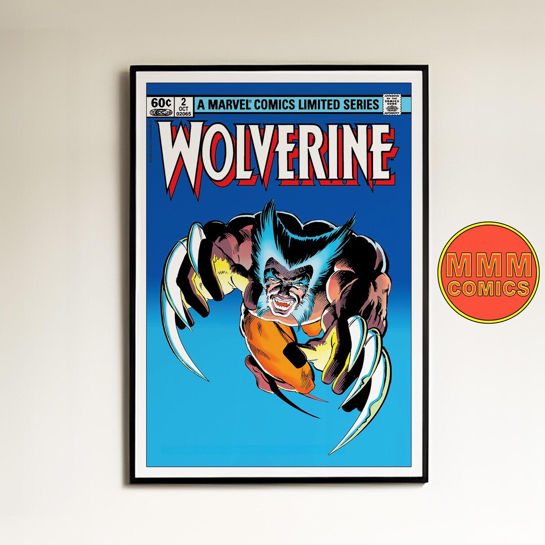 Wolverine #2 Wall Art | Digital Download | Marvel Comic Cover | Vintage ...