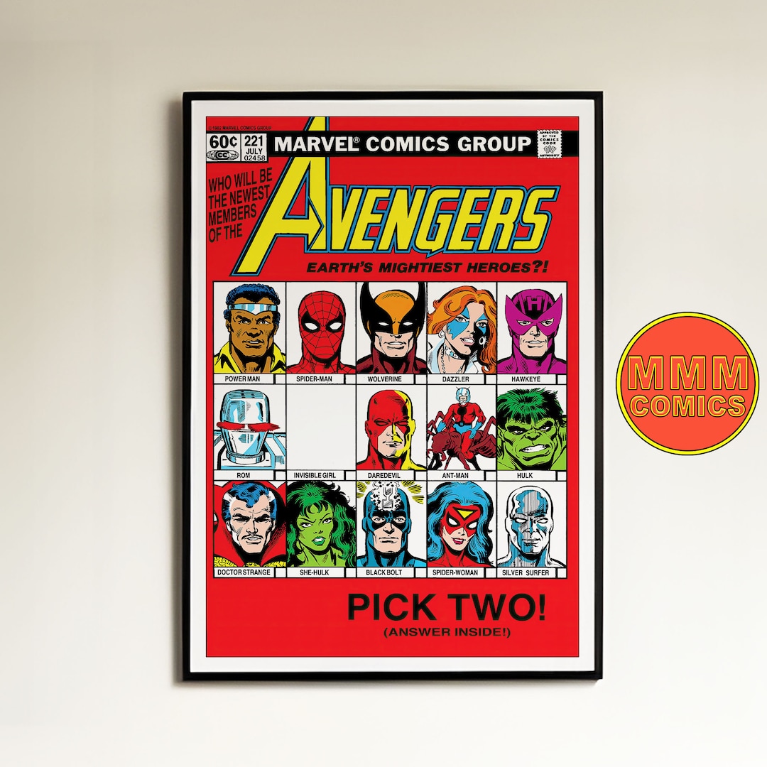 Avengers #221 Wall Art | Digital Download | Marvel Comic Cover ...