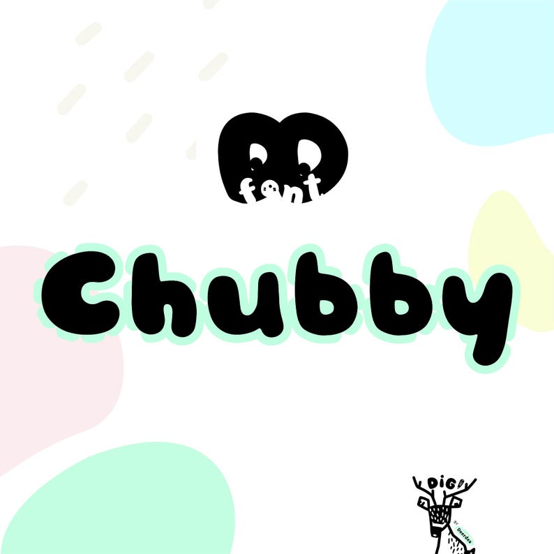 DD Chubby Font – Playful Handwritten Font for Kids, Cute, Fun Digital ...