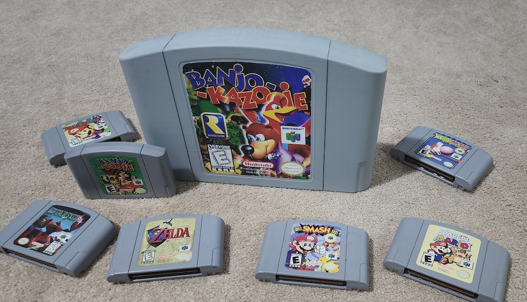 Large N64 Cartridge Shelf Piece 2.5x Scale - Etsy