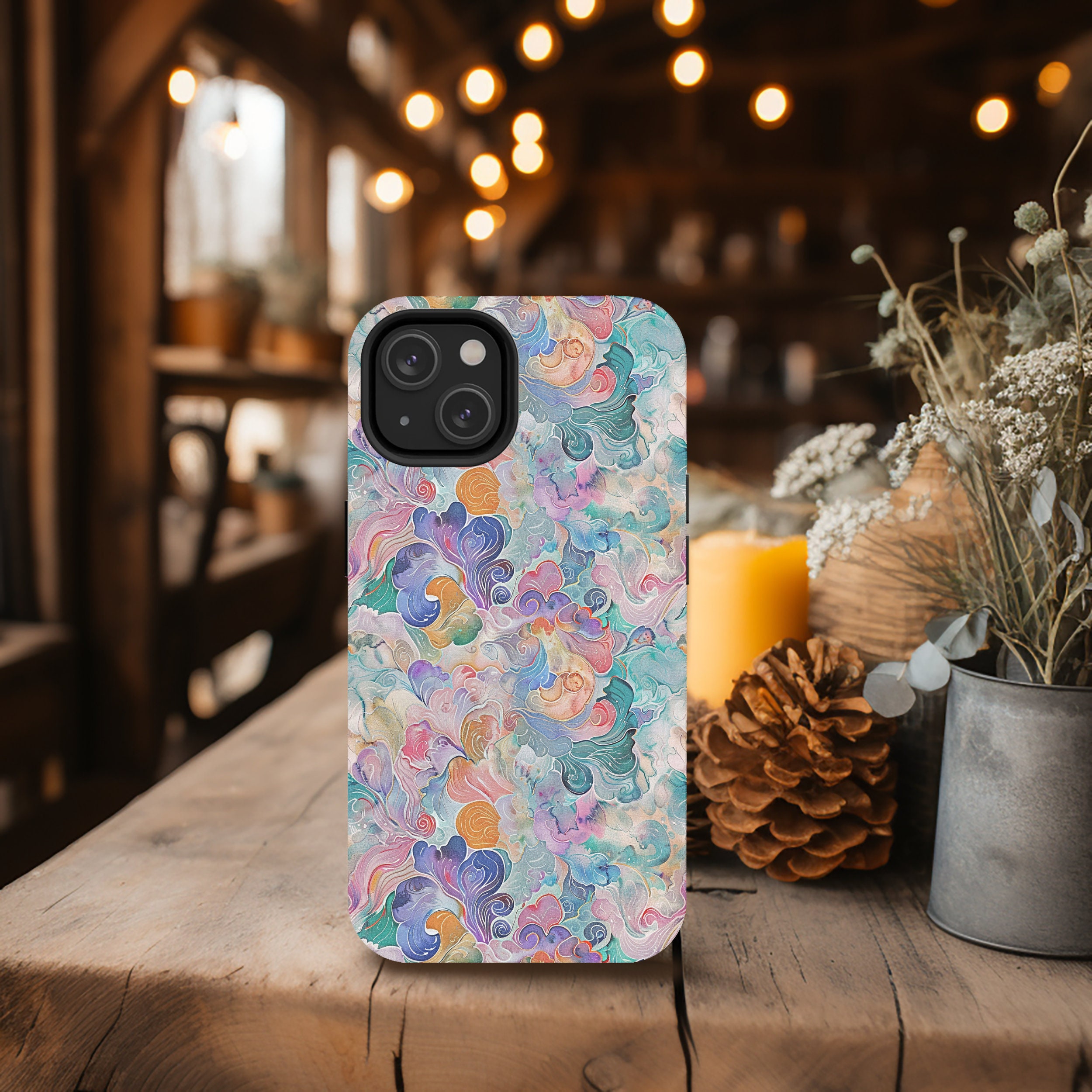 Watercolor Artsy Swirls Seamless Pattern Digital PNG Files, Instant ...