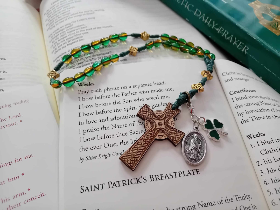 Saint Phádraig / Lúireach Phádraig St Patrick Medal Anglican Rosary ...