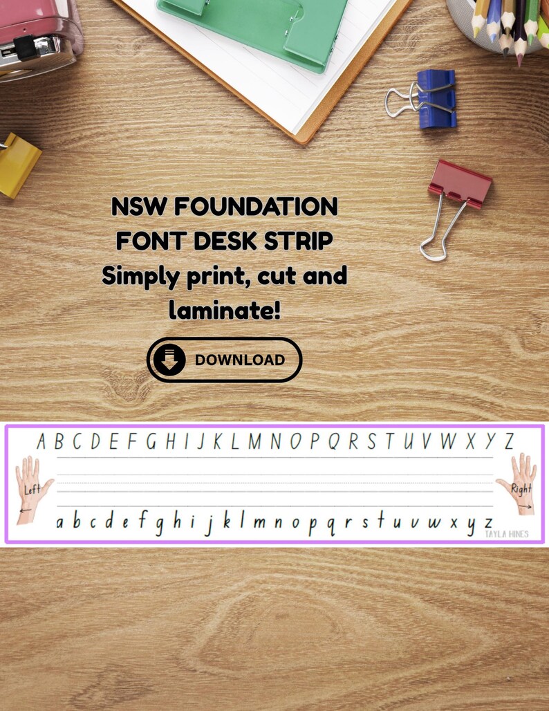 NSW Foundation Font Number Line, Letter Line, Handwriting Practice ...