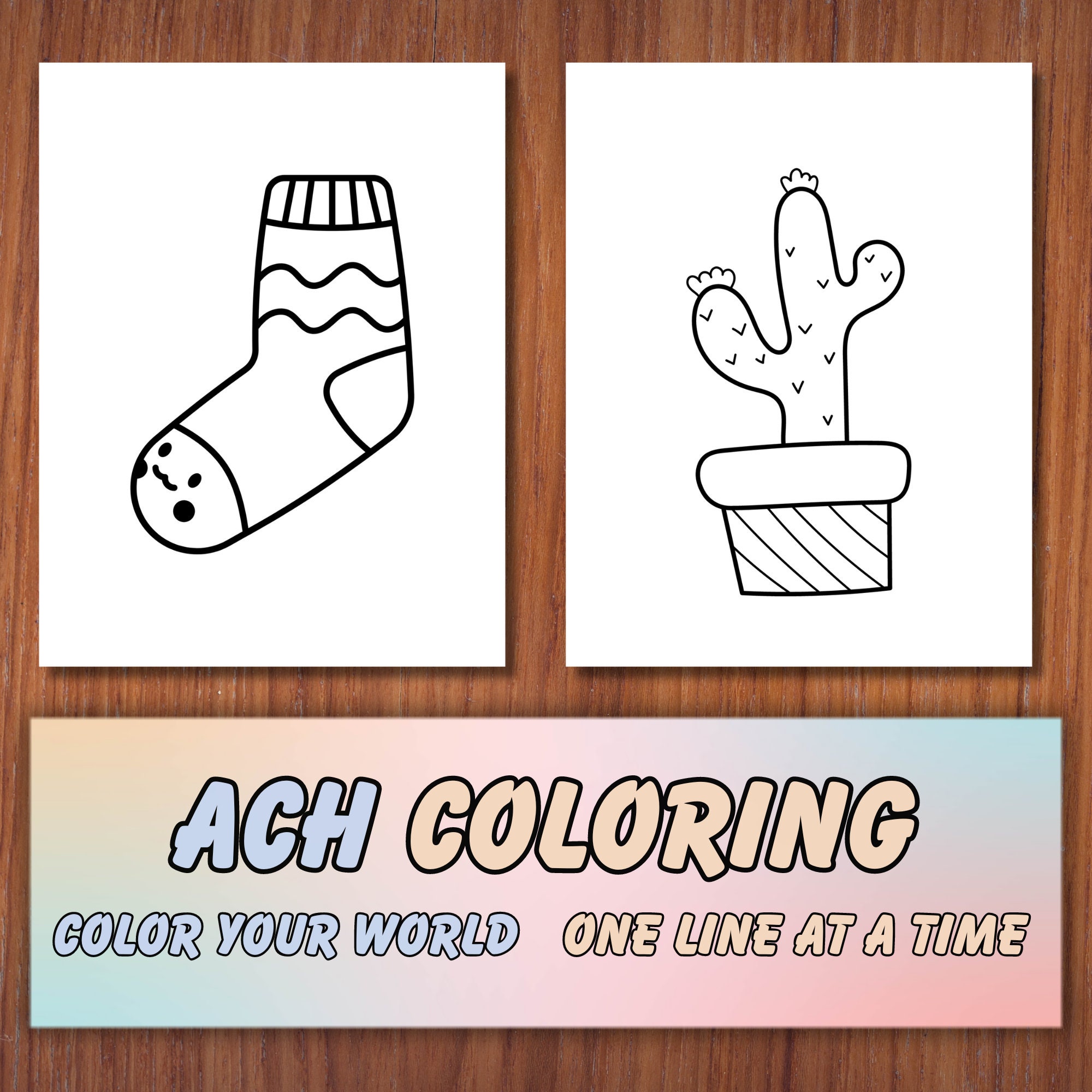 Bold & Easy Coloring Book | Easy Coloring Pages, Cute Printable, Large ...