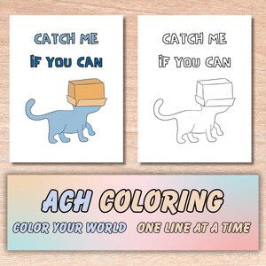 Catitude Coloring Book | Cat Quotes Coloring Page, Cute Cats Printable ...