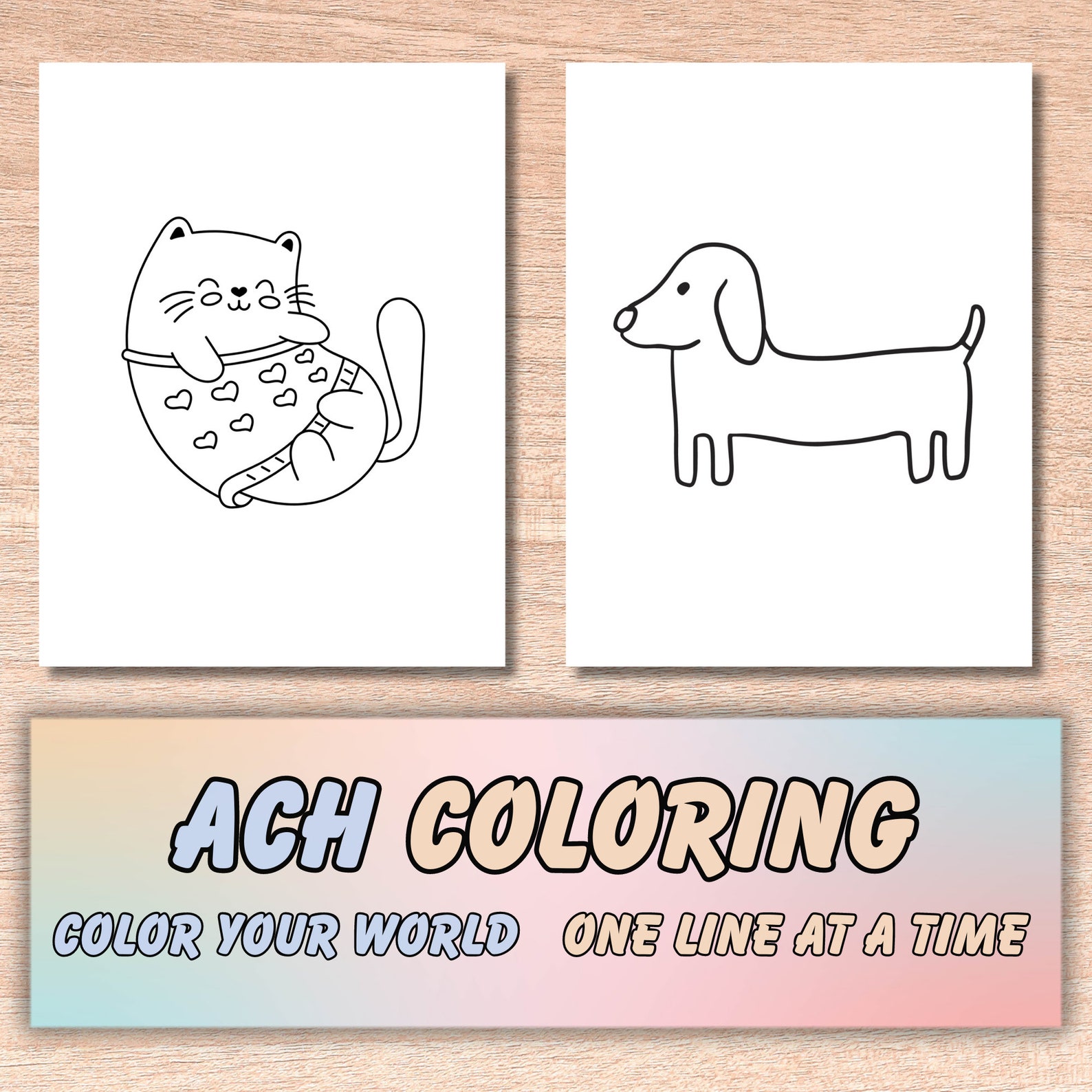 Bold & Easy Coloring Book | Easy Coloring Pages, Cute Printable, Large ...