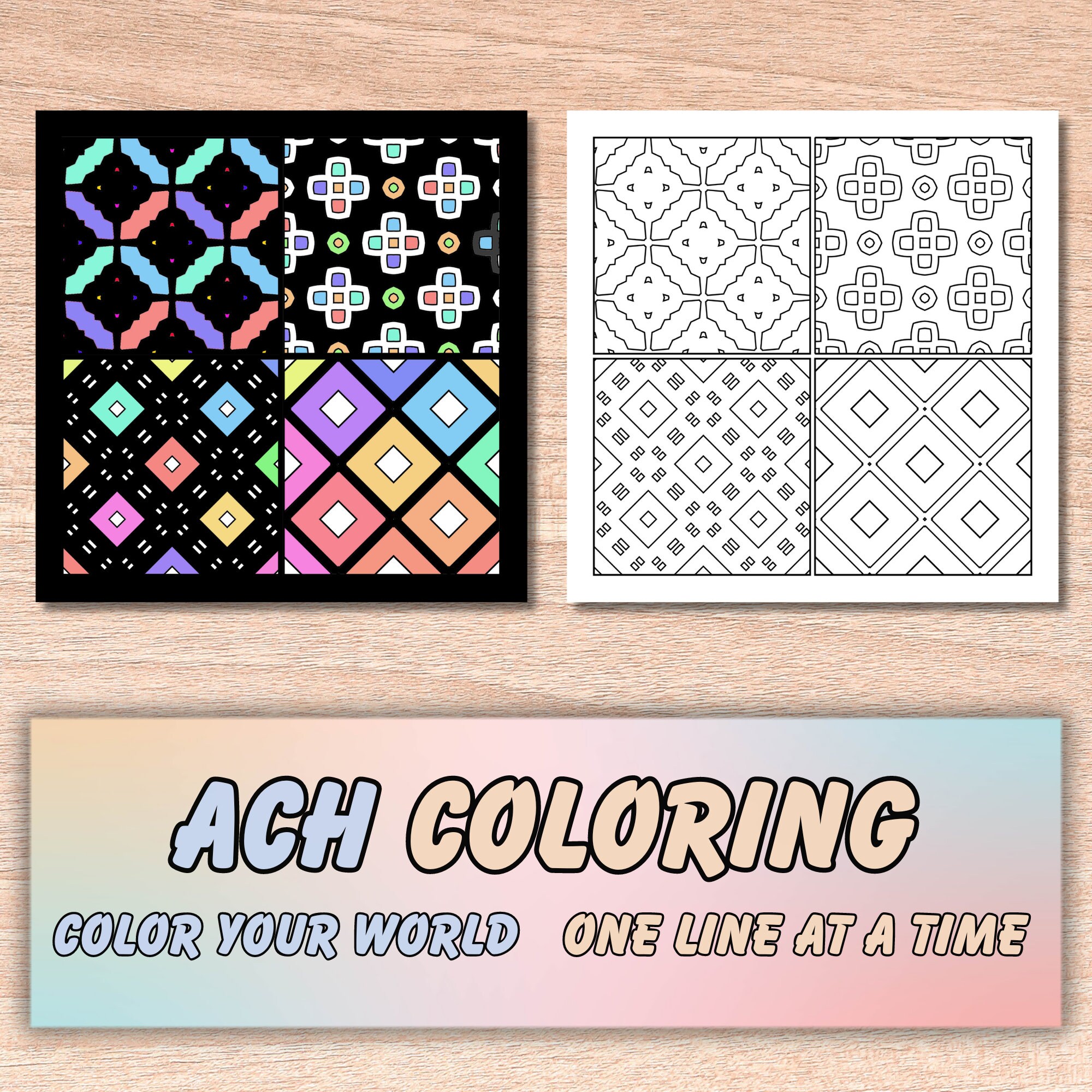Unique Patterns Coloring Book | Geometric Coloring Page, Floral ...