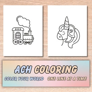 Bold & Easy Coloring Book | Easy Coloring Pages, Cute Printable, Large ...
