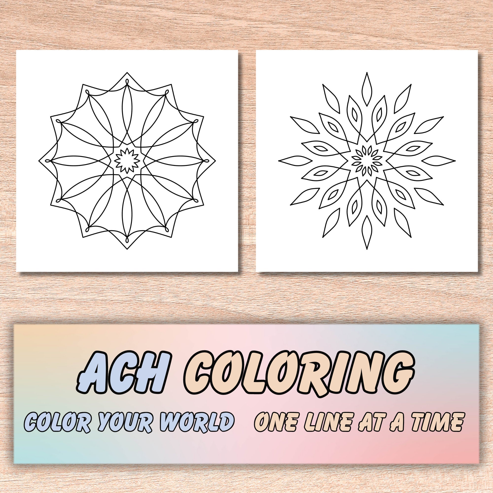 Simple Mandala Coloring Book | Mandala Coloring Pages, Bold & Easy ...