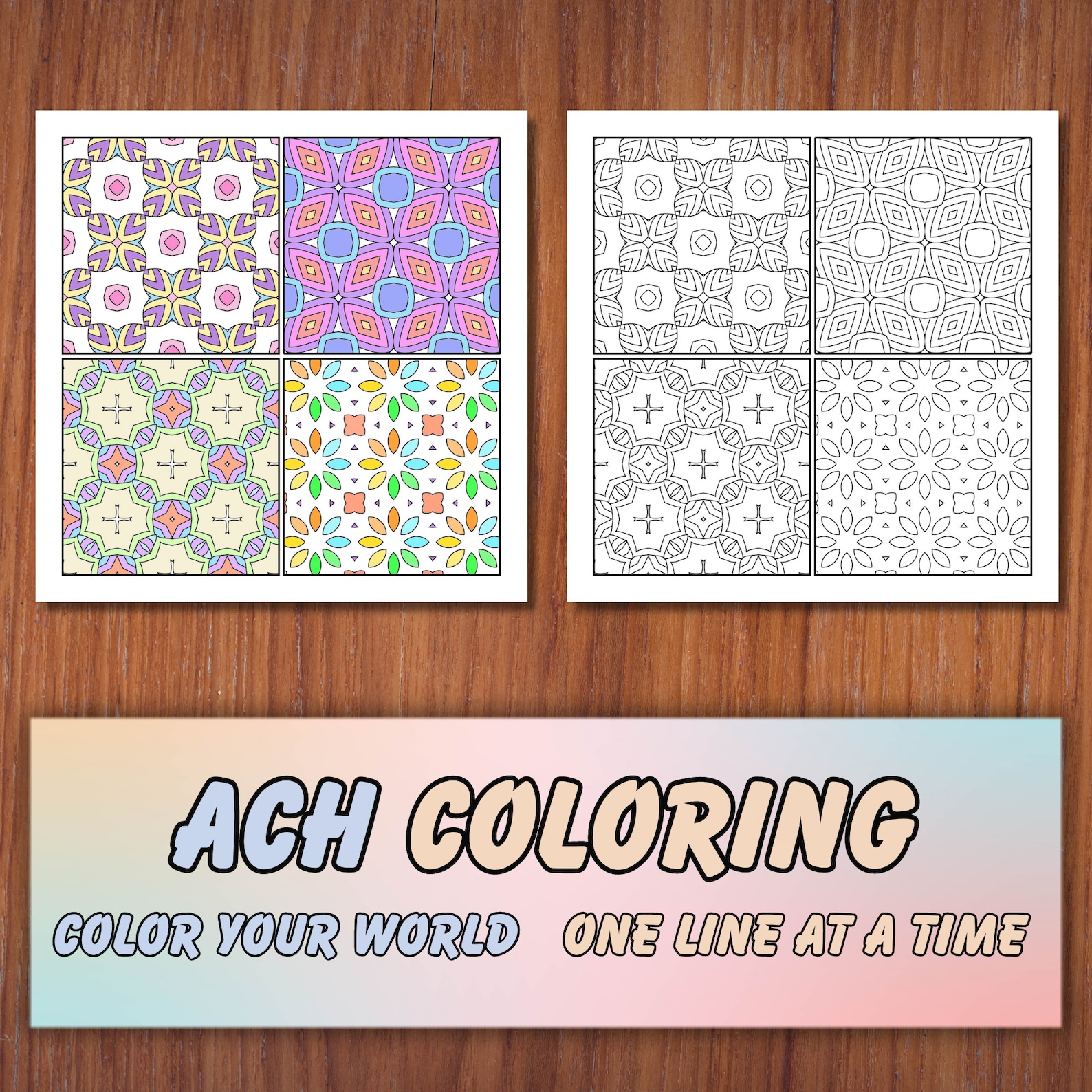 Unique Patterns Coloring Book | Geometric Coloring Page, Floral ...
