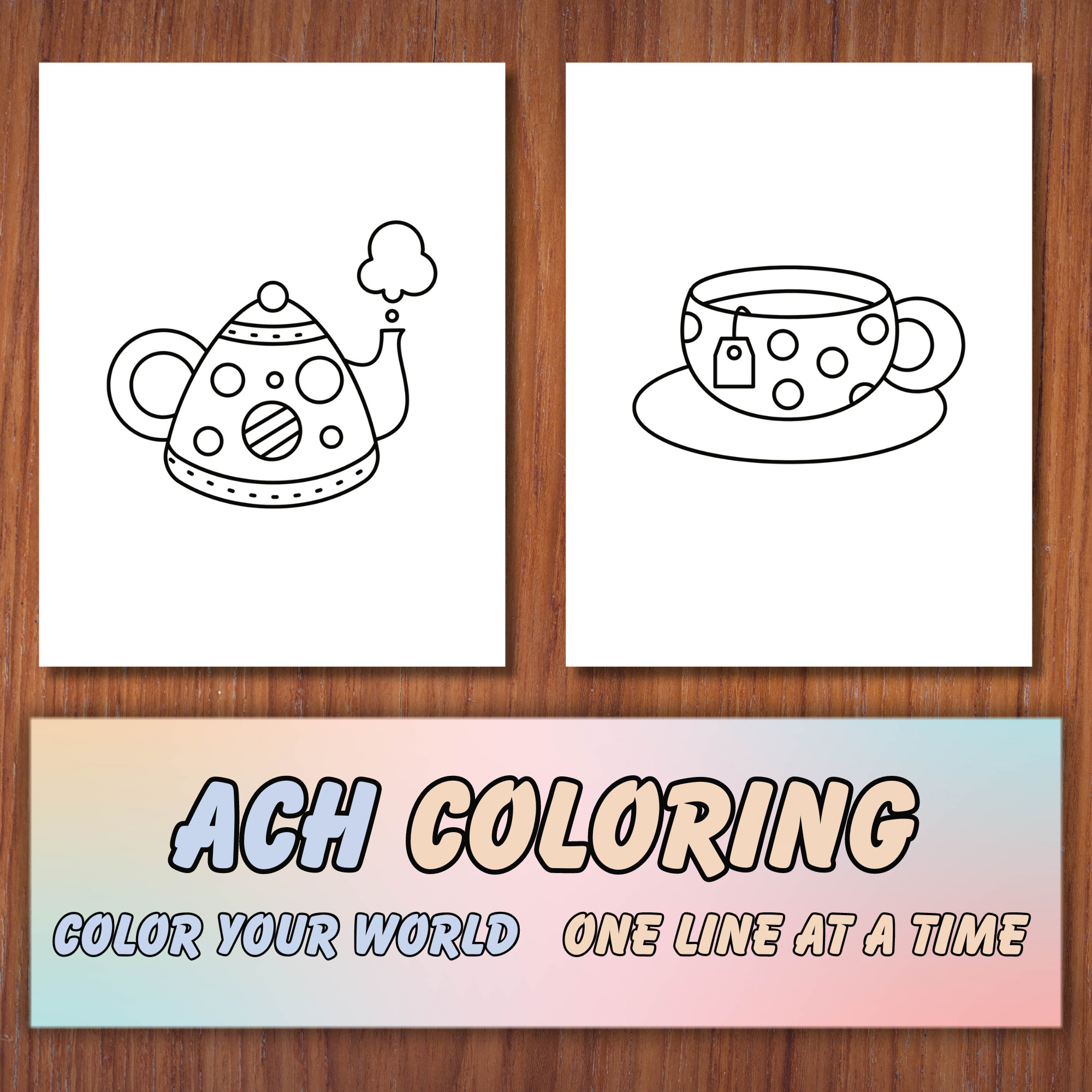 Bold & Easy Coloring Book | Easy Coloring Pages, Cute Printable, Large ...
