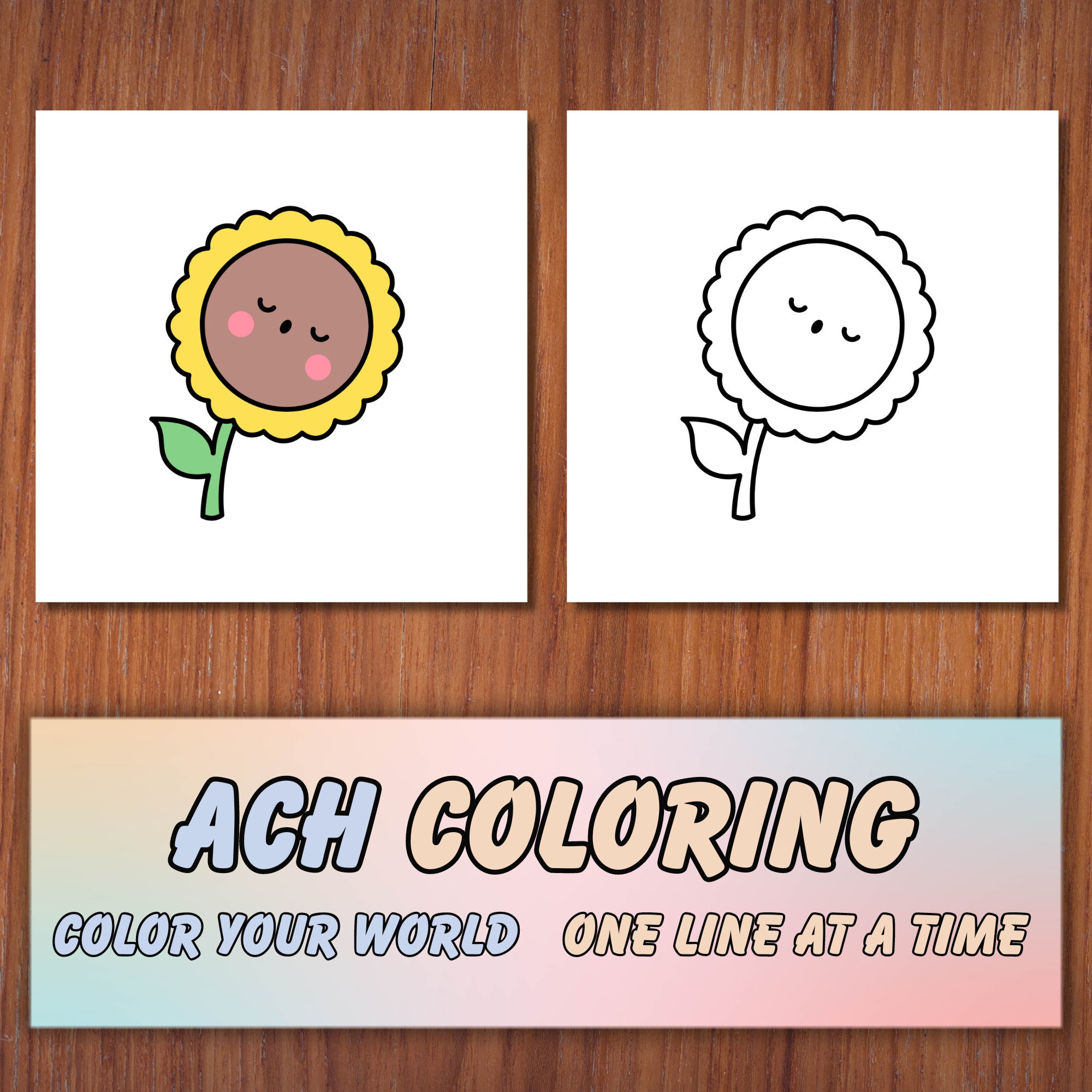 Kawaii Coloring Book Cute Coloring Pages for Kids, Bold & Easy ...