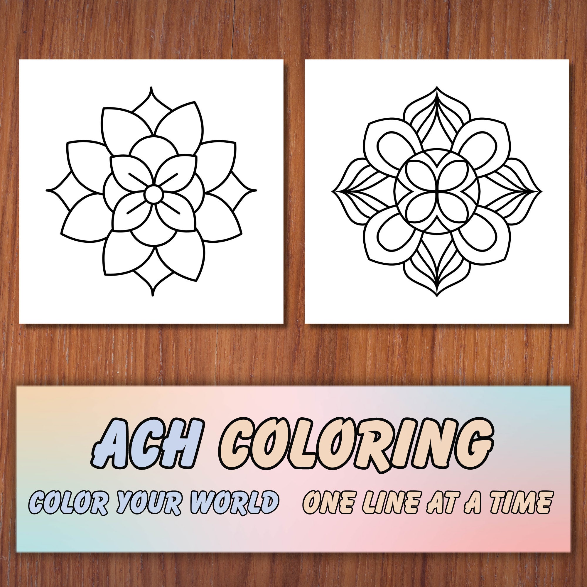 Simple Mandala Coloring Book | Mandala Coloring Pages, Bold & Easy ...