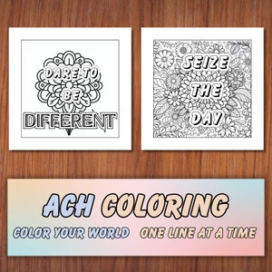 An Inspirational Coloring Book | Printable Floral Inspirational Quotes ...