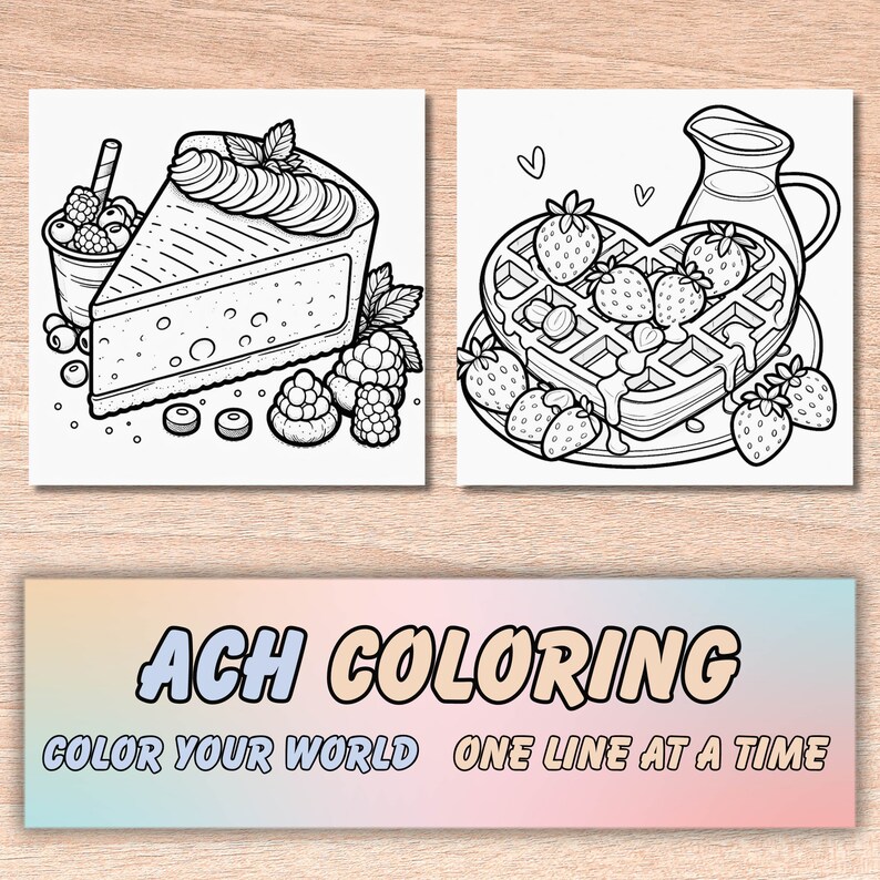Sweet Treats Coloring Book | Sweets Coloring Pages, Dessert Printable ...