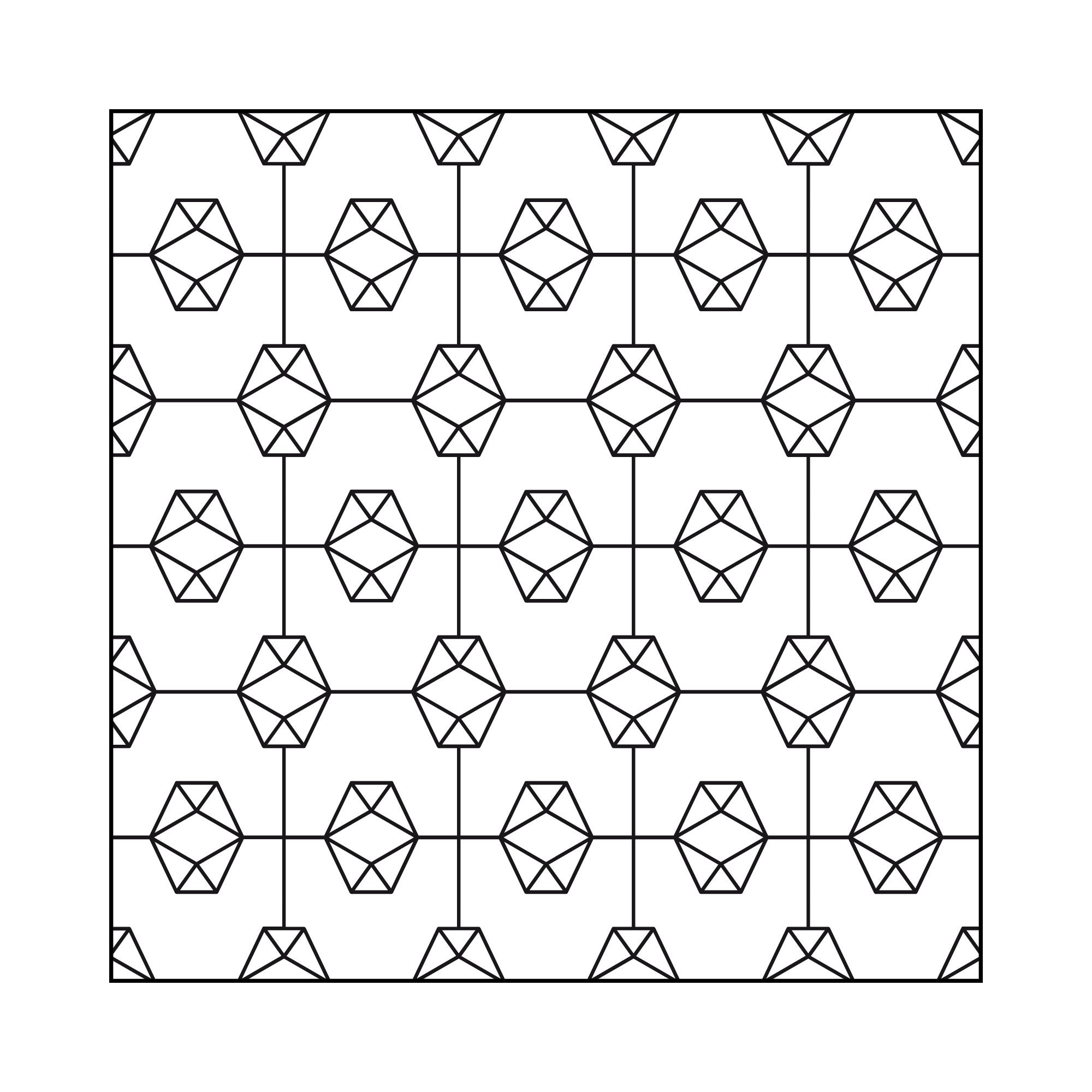 Mindful Patterns Coloring Book Geometric Coloring Page, Floral ...