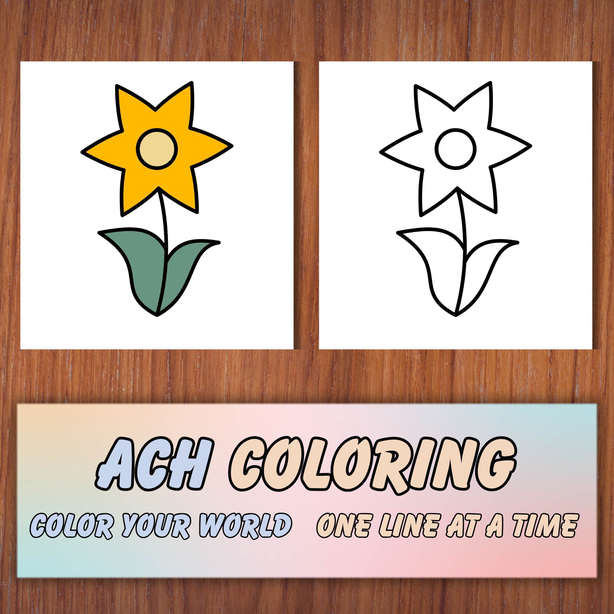 Flower Coloring Book | Bold & Easy, Floral Coloring Page, Bloom ...
