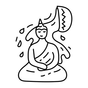 Songkran Coloring Book | Thai New Year Water Festival, Instant Download ...