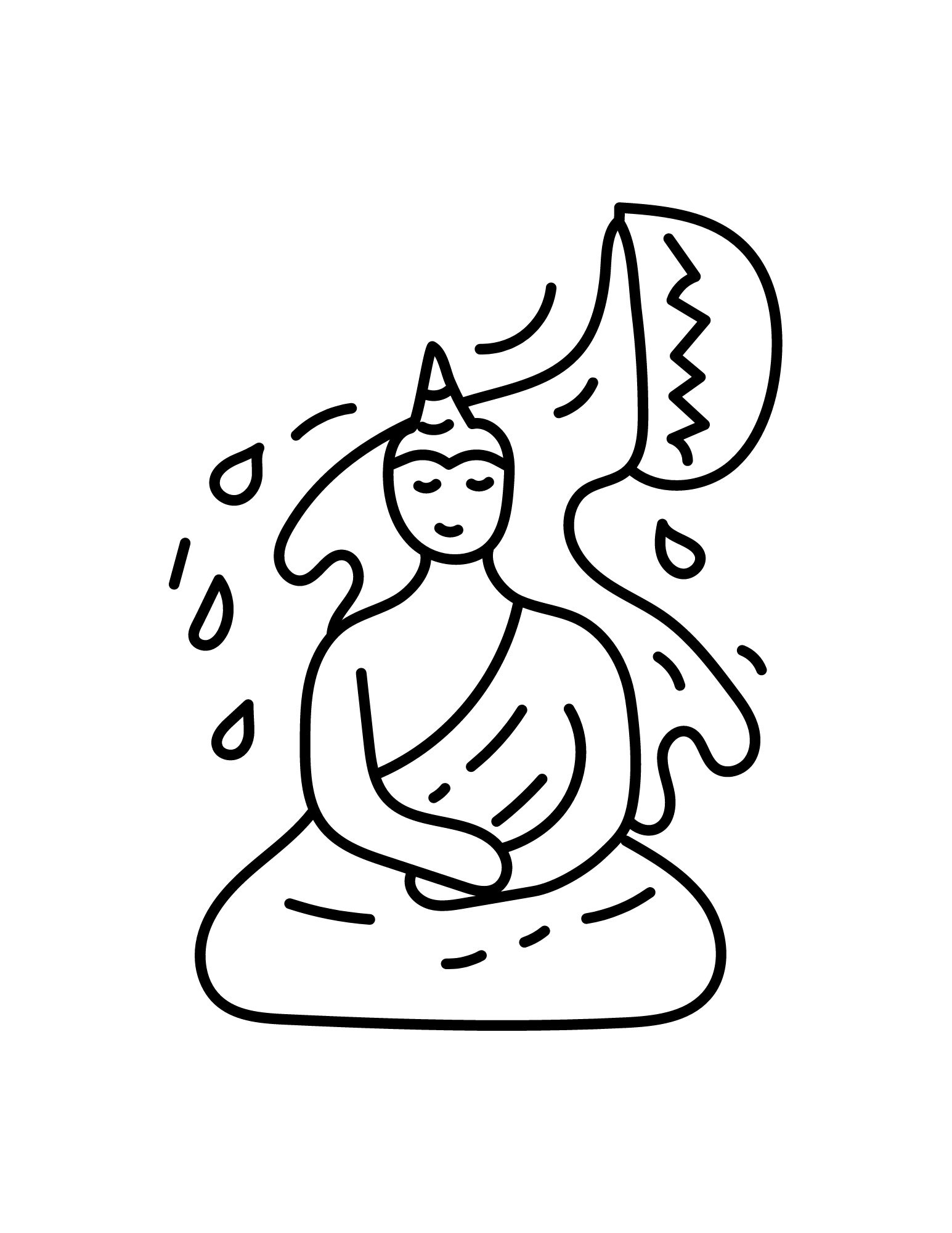 Songkran Coloring Book Thai New Year Water Festival, Instant Download ...