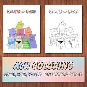 Catitude Coloring Book | Cat Quotes Coloring Page, Cute Cats Printable ...