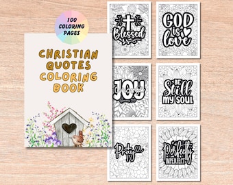 Bible Verse Scripture Coloring Book, Faith Based Coloring Book, Bible ...