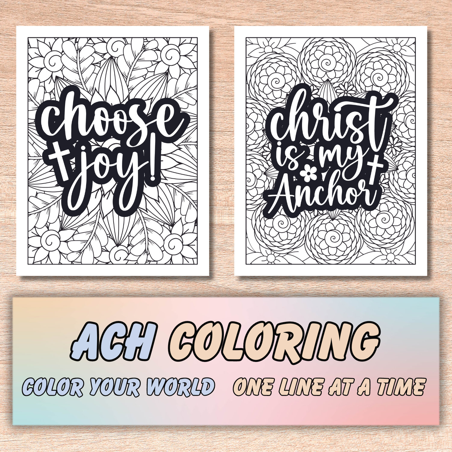 Christian Quotes Coloring Book: 100 Bible Verse Pages (digital Download ...