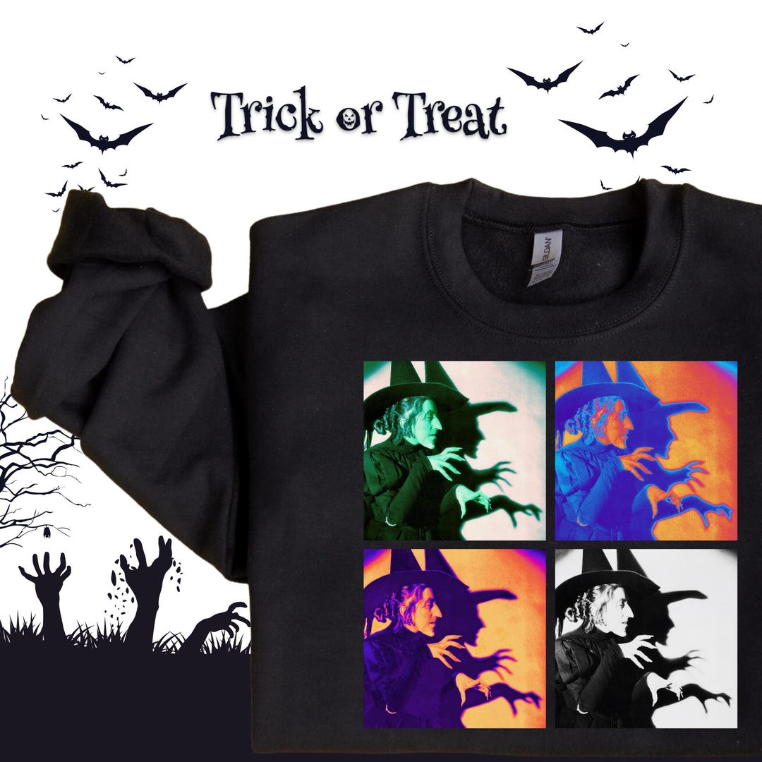 Wizard of Oz Wicked Witch of the West Sweatshirt Gift, Retro Witch ...
